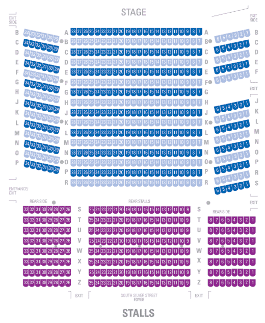 The Music Hall Seating Plan View The Seating Chart For The The Music